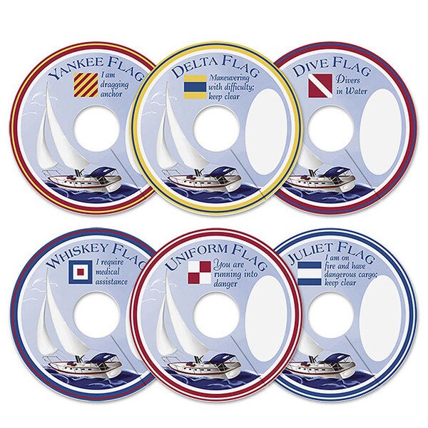 Nautical Flags My Glass Tags4 #82-106 | Epic Products