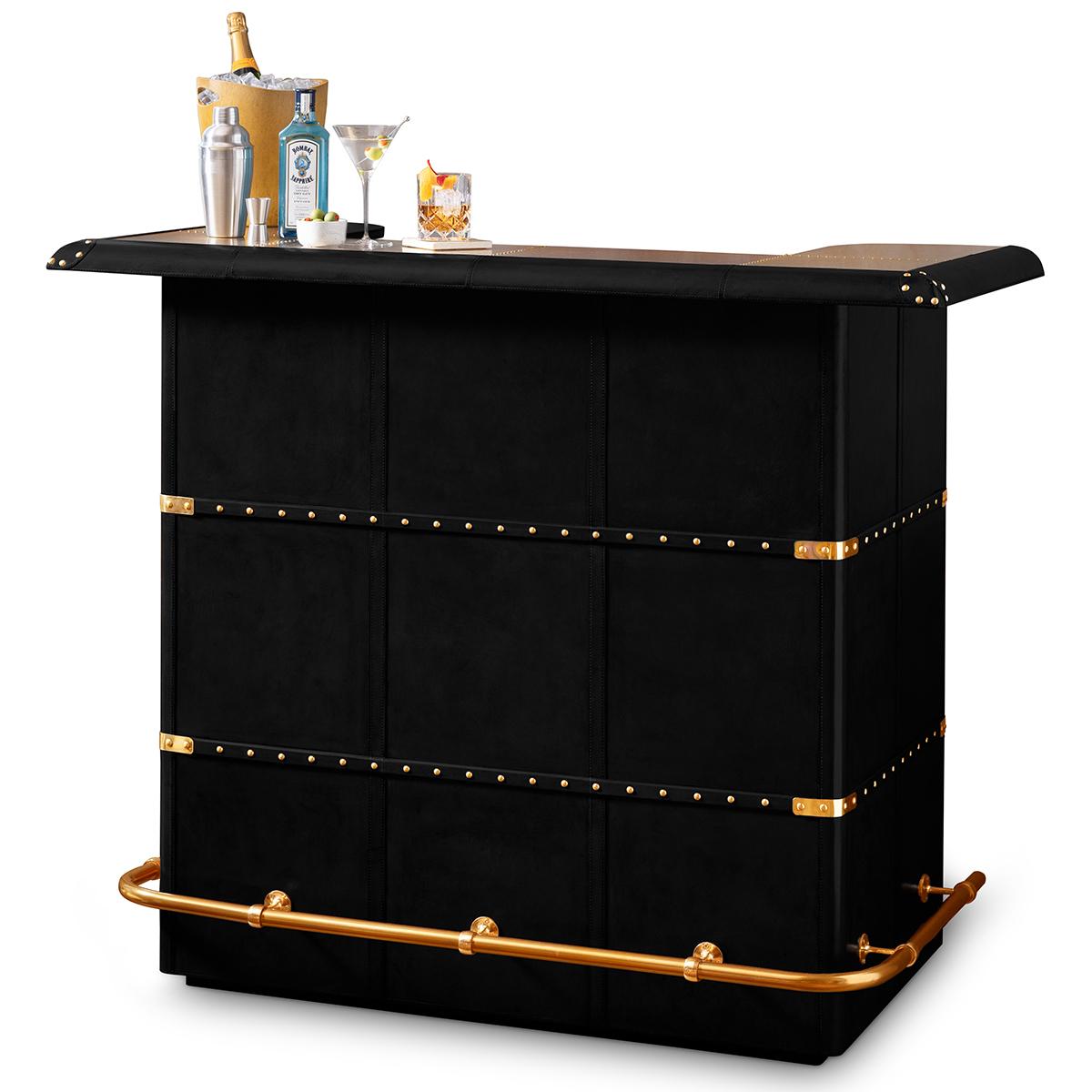 Leather home bar store