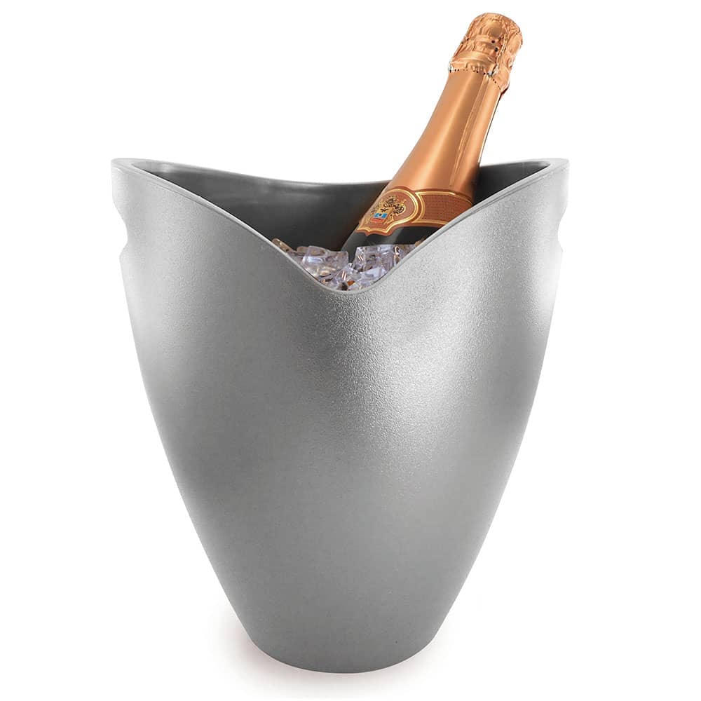 Pulltex Modern Ice Bucket Silver #36440 | IWA Wine Accessories